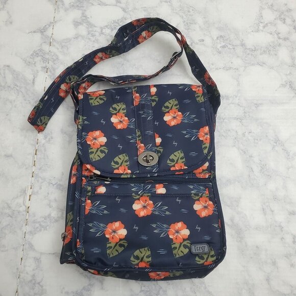 lug | Bags | Lug Moped Floral Crossbody Bag With Tropical Print ...